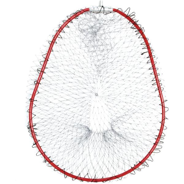 ベルモント belmont アルミオーバルフレームL -600  RD   MR194　アウトドア　魚をランディングしやすいオーバル型のワンフレーム。多種多様な魚種に対応します。軽量設計でモノフィラメント網セット。