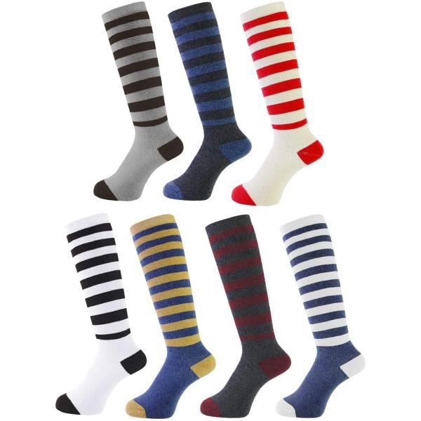 ノースピーク north peak 2足組 JUNIOR SOCKS  MP688 AST　スノーボード 　カラーはアソート。(ボーダーデザイン。)