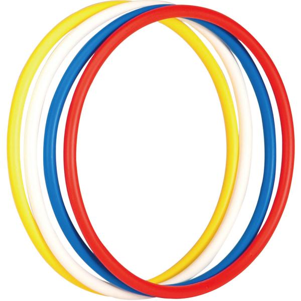 エバニュー EVERNEW 【メーカー直送品】 体操リングS 4色組 体育 授業 体育授業 体つくり 部活 運動 体操リング  EKB194　白、赤、黄、青の4カラーでセットのSサイズ体操用リングです。Sサイズの他にM、Lサイズもご用意して...