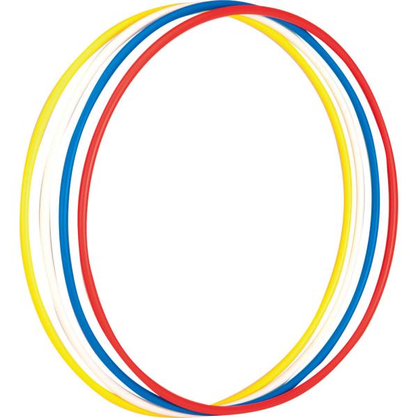 エバニュー EVERNEW 【メーカー直送品】 体操リングL 4色組 体育 授業 体育授業 体つくり 部活 運動 体操リング  EKB196　白、赤、黄、青の4カラーでセットのLサイズ体操用リングです。Lサイズの他にS、Mサイズもご用意して...