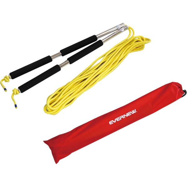 エバニュー EVERNEW 公認集団用トビナワ 10m 学校体育 縄跳び 大縄跳び 大繩 レクリエーション 集団 日本レクリエーション協会公認 収納袋付  EKD321　日本レクリエーション協会公認。