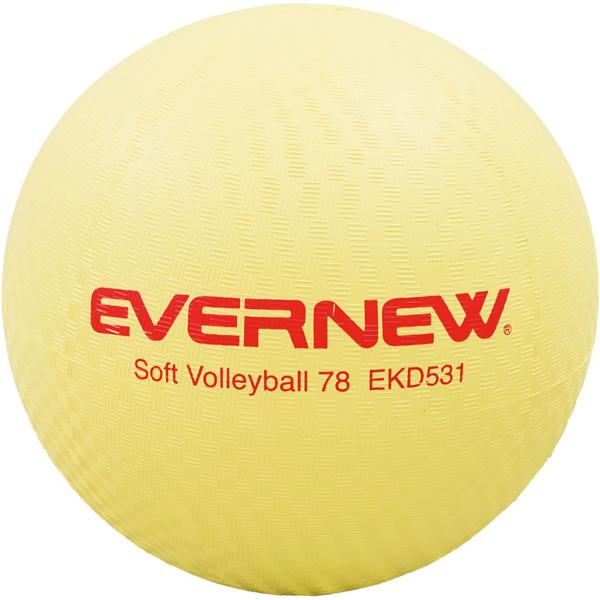 エバニュー EVERNEW ソフトバレーボール 78 EKD531　バレーボール 　柔らかいソフトバレーボールです。レクリエーションにぴったり。