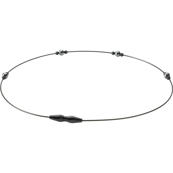 ファイテン Phiten ラクワ磁気ネックレス エクストリーム RAKUWA磁気ネックレス EXTREME ステーション 管理医療機器 ブラック 50cm スポーツネックレス 軽量  TG908053　4つの磁石がこりを改善!シンプルなワイ...