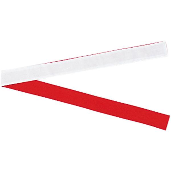 フットマーク FOOTMARK 紅白ハチマキ はちまき 運動会 体育 体育祭 応援団 体育用品 レクリエーション チーム分け スポーツ 子供 大人 赤白 布 学校 鉢巻き  101209　幅4cm×長さ110cmのはちまきです。裏表で色が異...