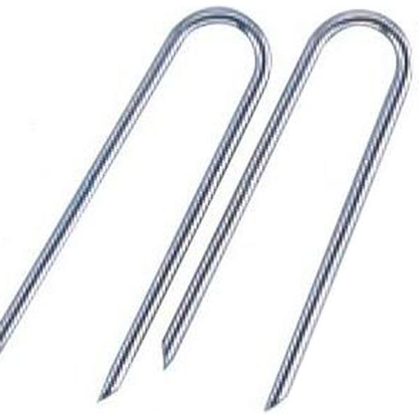 カネヤ KANEYA ラインロープ専用Uクイ6mm 50本入り  K-1721USS 学校体育器具 学校備品 器具 紐 ヒモ マーカー グラウンド 校庭 運動会 体育祭 スポーツ用具  K1721USS　ラインロープ専用Uクイ。