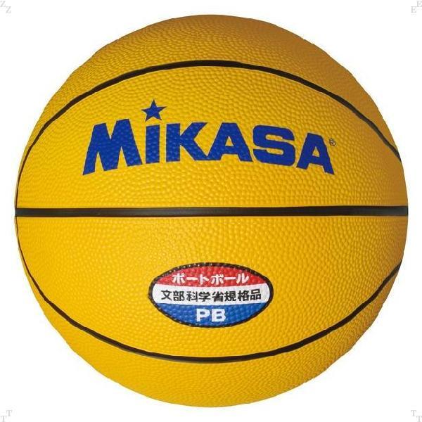 ミカサ MIKASA ポートボール試合球 イエロー ジュニア 学校体育用品 授業 ゴム製ボール 試合球 屋内競技 体育館 小学校 縫い目 専用球 体育 備品 クラブ 練習 授業用教材  PBY　バスケット　ポートボール小学校用です。