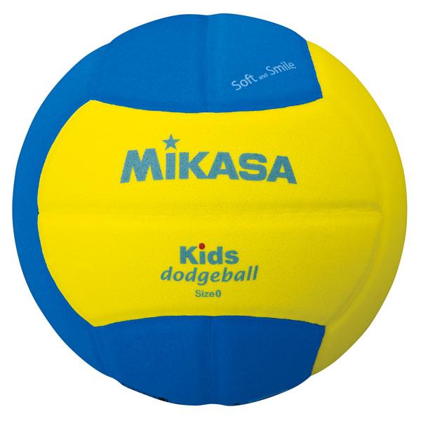 ミカサ MIKASA スマイルドッジボール 0号 イエロー×ブルー ジュニア キッズ 小学校 ドッチボール 学校体育用品 クラブ レクリエーション レジャー 屋内 体育館 休み時間  SD00YBL　ボールをおもいきりぶつけたり、ぶつけられ...
