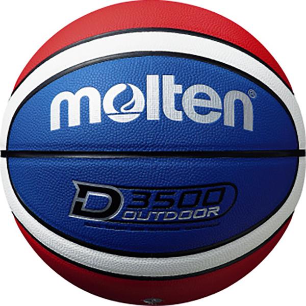 モルテン molten バスケットボール D3500 6号球 ブルー レッド ホワイト 中学 高校 女子バスケ バスケ ボール 部活 体育 練習 試合 体育館 ボール競技 バスケ用品  B6D3500C　バスケット　高耐摩耗性表皮採用モデル。