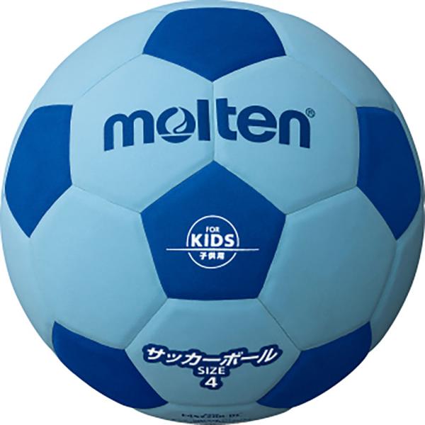 モルテン molten フットボール サッカー2200 軽量4号 ブルー シアン 4号球 サッカーボール 小学生 中学 高校 大学 一般 部活 サークル クラブチーム 練習 ボール  F4S2200BC　サッカー　EVA素材でやわらかい。吸...