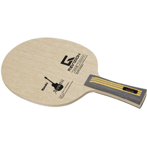 ニッタク Nittaku アコースティック G-REVISION FL NE6202　卓球　アコースティックを男子選手や中上級者に使用してもらえるよう開発。グリップ形状とブレード根本形状を深く握れるように変更。ラケットの重心に近い位置で握れ...