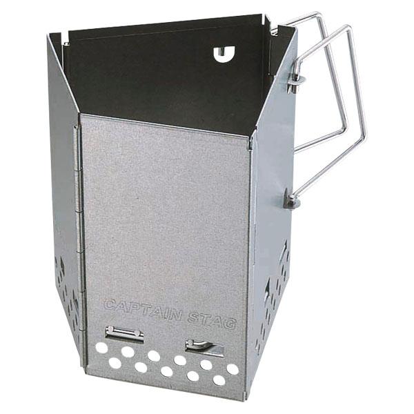 キャプテンスタッグ CAPTAIN STAG 炭焼き名人 FD火起し器【M-6638】  M6638　アウトドア　●煙突効果で簡単に効率よく火が起こせます。●備長炭にも着火できる●火起こしの時間をグッと短縮!バーベキューがより楽しくなります。