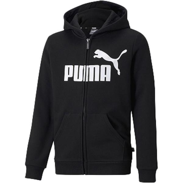 プーマ PUMA ESS ビッグ ロゴ フーデッドジャケット TR  848437 01　ベーシックなプーマ No.1 ロゴを使った、シンプルなスポーツウェア ライン。レギュラーフィットの裏毛フーデッドジャケット。