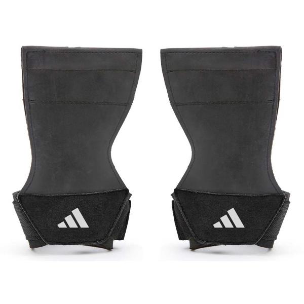 アディダス adidas アディダス adidas トレーニング用品 パッドリフティンググリップ ペア S/M  ADAC13251　手のひらが当たる部分は高密度ラバー加工が施されています。手首部分はネオプレーンパッドが快適に保護されます。