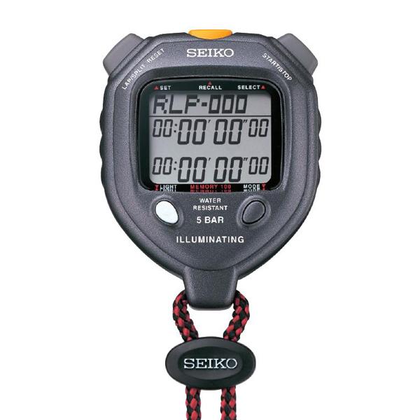 セイコー SEIKO イルミネーティングライト ストップウオッチ バックライト付 タイマー 室内 体育館 5気圧防水 ラップスプリット計測 電池式 クォーツ メモリーリコール  SVAE301　●カラー:ガンメタリック●原産国:中国製●サイ...