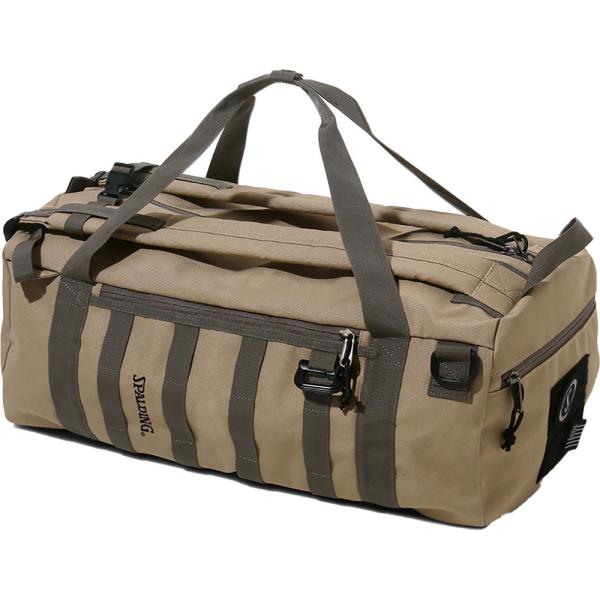 スポルディング SPALDING コマンダーダッフル 3ウェイ サンドカーキ メンズ レディース バスケットボール バッグ ダッフル ボストン ダッフルバッグ 50-025SK 刺繍ワッペン付属  50025SK　バスケット　サイドや背面に...