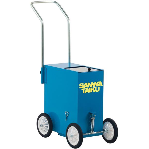 三和体育 ライン引 DR-1 学校 体育 部活動 クラブ活動 授業 備品 器具 運動会 体育祭 スポーツフェスティバル トラック 校庭 グラウンド 透明フタ付 粉止板付  S1390　地面の凸凹を吸収するショックアブソーバー式(粉後部排出式)。