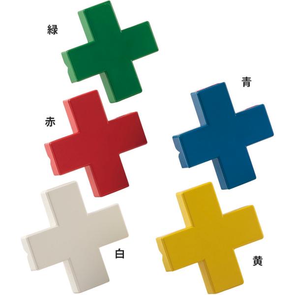 三和体育 コートラインマーカー 十字型 緑 学校 体育 授業 部活動 クラブ活動 器具 備品 用品 用具 校庭 グラウンド ポイント 目印 運動会 体育祭 ズレ止金具付  S4926　スパイクにも強い特殊合成ゴムを使用しているので丈夫で長持ち。