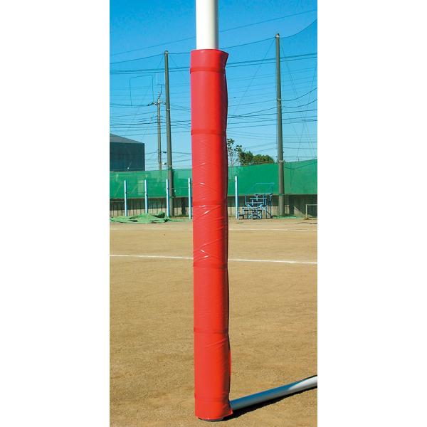 三和体育 φ60〜80用防護マット レッド 学校 体育 授業 部活動 クラブ活動 器具 備品 用品 用具 保護 安全対策 安心 セーフティ サッカーゴール用 日本製  S6798　サッカーゴール用防護マットです。