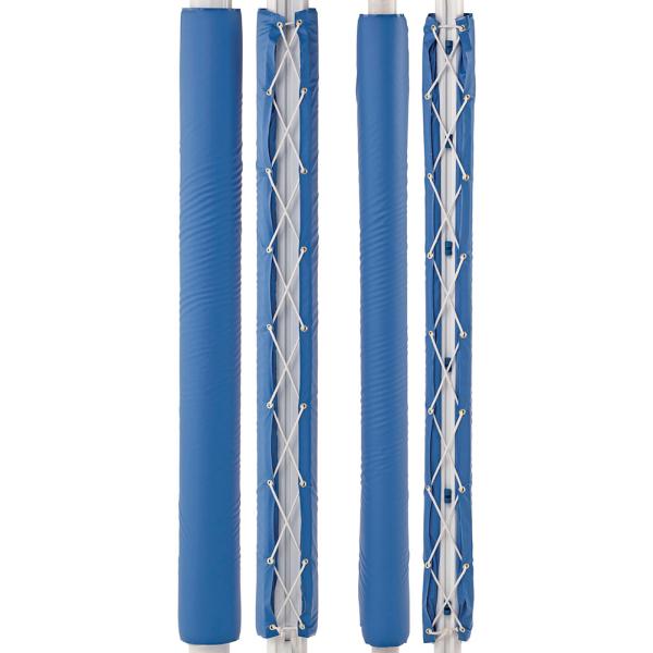 三和体育 φ60〜80用防護マットST 1枚 学校 体育 授業 部活動 クラブ活動 器具 備品 用品 用具 安全対策 セーフティ 保護 防御 柔軟性 耐衝撃性 耐候性  S7794　柔軟性・耐衝撃性・耐候性にすぐれた防護マット!