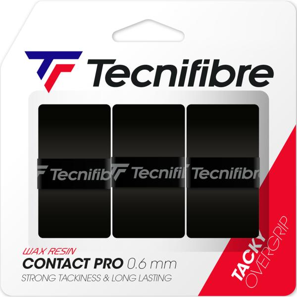 テクニファイバー Tecnifibre CONTACT PRO 3PC 52ATPCONBK　テニス　粘着性能が最大 50% 向上 ( 従来品比較 ) したテクノロジー WAXRESIN 採用。