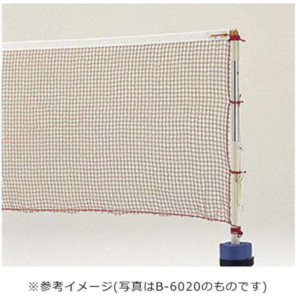 トーエイライト TOEI LIGHT バドミントンネット B-3811 バドミントン ネット 赤茶 レッド ブラウン バド コート 体育館 有結節 中学 高校 大学 小学校 一般 練習 試合  B3811　バドミントン 　普及タイプ幅76c...