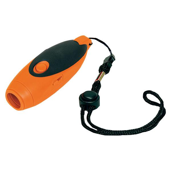 トーエイライト TOEI LIGHT 電子ホイッスル HP588-3 オレンジ ホイッスル 大音量 体育 体育館 グラウンド タイムキーパー 審判 笛 電子 合図音 ブザー グランド 部活  B3951　3種類の合図音でシーンに合わせて使い...