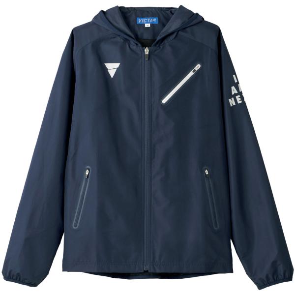 ヴィクタス VICTAS ウィンドブレーカー ジャケット V-BJ922 メンズ レディース 防風 保温  033165 6000　卓球　フード付きウィンドブレーカージャケットにネイビーを追加しました。従来の生地よりも厚みのある丈夫で弱撥水...