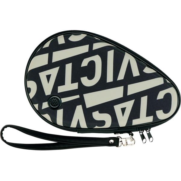 ヴィクタス VICTAS プリンテッドラウンドラケットケース PRINTED ROUND RACKET CASE ラウンド型 ハードラケットケース ラケット2枚収納可能   672111 1000　卓球　ラウンド型ハードラケットケースです。...