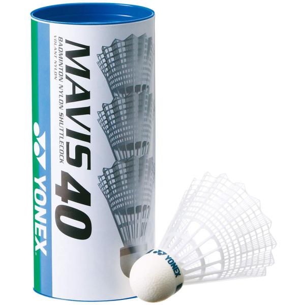 ヨネックス YONEX メイビス 40 1筒3個入 MAVIS シャトル ナイロン 合成コルク 経済性重視 羽 部活 クラブ チーム 練習 トレーニング 試合 大会 合宿  M40BP　バドミントン 　新開発[ウィングリブ]構造採用でさらに...
