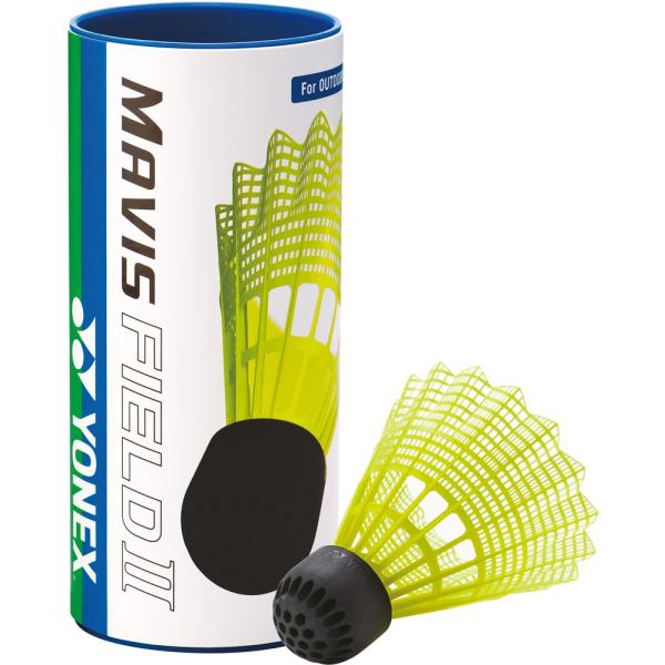 ヨネックス YONEX メイビスフィールドII 3個入り 屋外用ナイロンシャトル MAVIS FIELD ハニカムチップ アウトドア専用 部活 チーム 試合 大会 トレーニング  MF2CBP　バドミントン 　屋外用ナイロンシャトル
