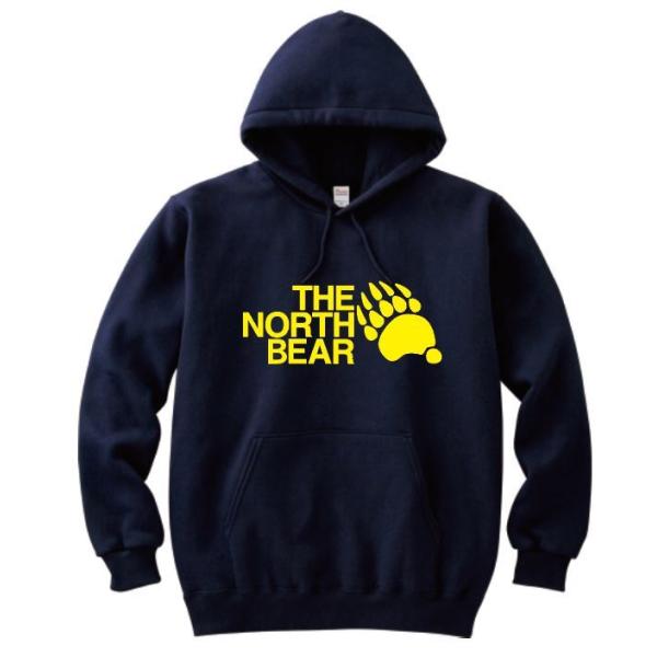THE NORTH BAER ロゴの半袖Tシャツ。ギフトにもおすすめです。■素材：綿100%（杢グレー：綿93% ポリエステル7％）■生地の種類：裏毛（裏パイル） ■生地の重さ：285g/m2■サイズ：ユニセックスサイズスタイリッシュなフー...
