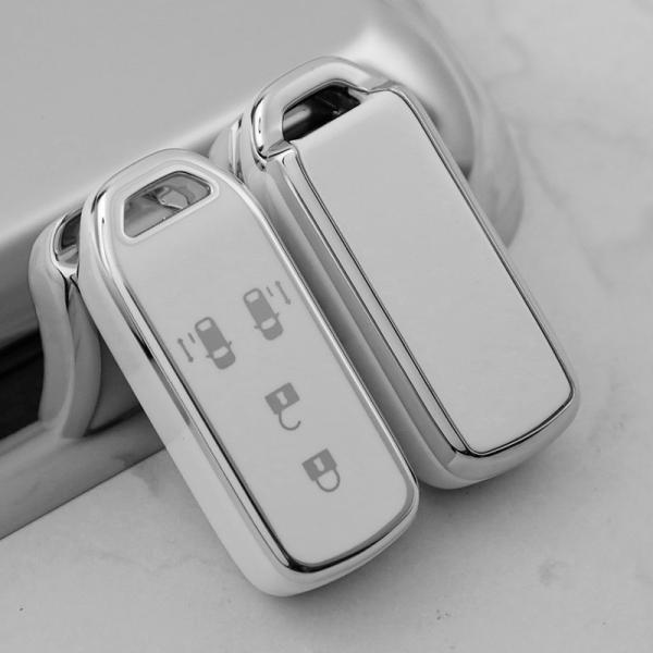 車のスマートキーをやさしく全面保護する専用カバーでございます。車種専用設計のためフィット感がいいです。手のひらサイズに収まる丁度良いサイズ感を実現、持ち運びも邪魔になりません。【カラー】 ホワイト×シルバー【素材】TPU【適合車種】※ご購入...