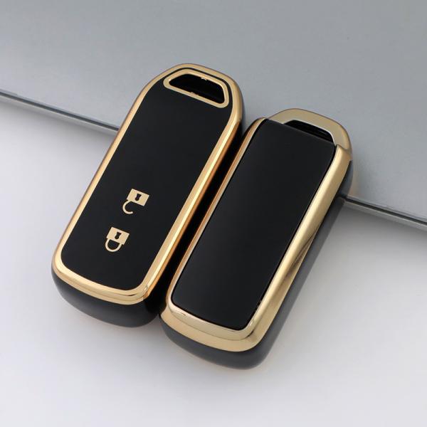 車のスマートキーをやさしく全面保護する専用カバーでございます。車種専用設計のためフィット感がいいです。手のひらサイズに収まる丁度良いサイズ感を実現、持ち運びも邪魔になりません。【カラー】 ブラック×ゴールド【素材】TPU【適合車種】※ご購入...