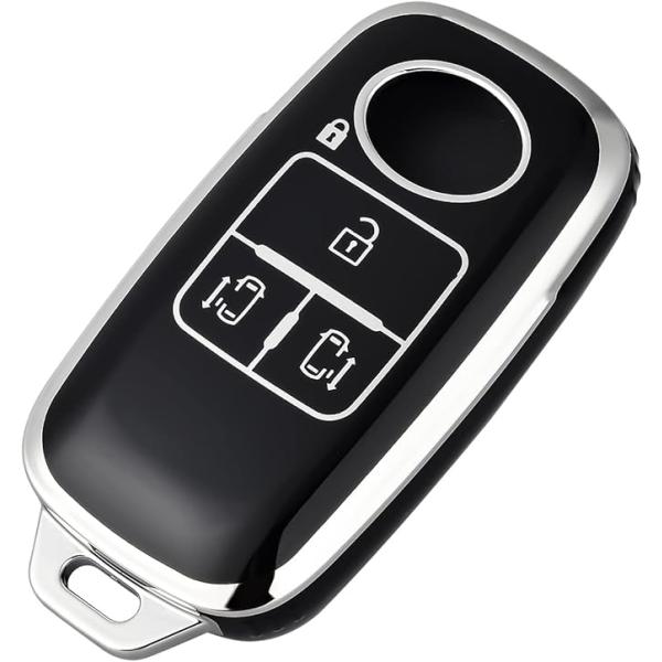 車のスマートキーをやさしく全面保護する専用カバーでございます。車種専用設計のためフィット感がいいです。手のひらサイズに収まる丁度良いサイズ感を実現、持ち運びも邪魔になりません。【カラー】 ブラック×シルバー【素材】TPU【適合車種】※ご購入...