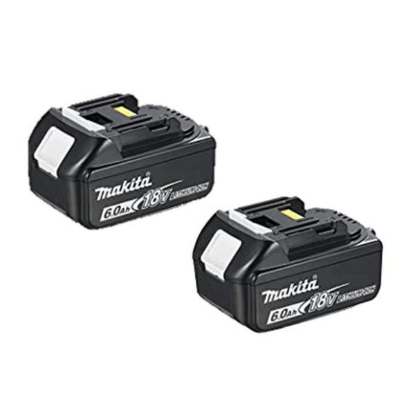 マキタ純正品（正規品）BL1860B（6Ah）バッテリーの2個セット販売です。※化粧箱では無くダンボール生地の箱となります。