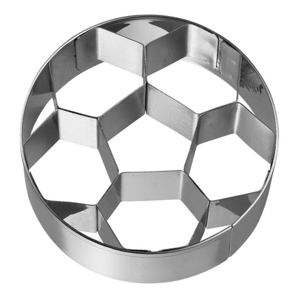 ドイツBIRKMANN社のクッキー用型（サッカーボール型）です。アイシングなどのデコレーションクッキーにおすすめの、可愛らしいデザイン型です。クッキー以外にも、スライスチーズや薄焼き卵、ハムなど、様々な食材にお使いいただけます。サイズ：約6...