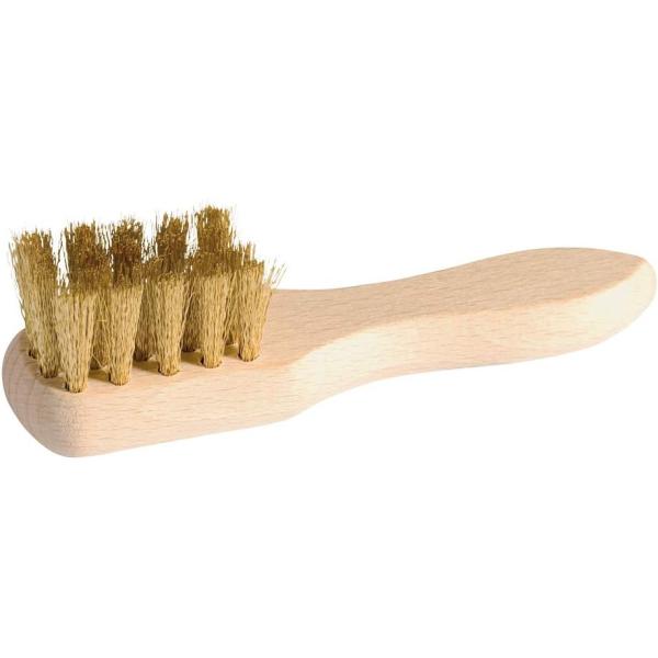 REDECKER社の真鍮ブラシ毛のスエード用ブラシです。スモールタイプですので、細かい箇所のお手入れに便利です。サイズ：約12cm(ブラシ毛部分約3.5cm含む)/幅:約3cmブラシ毛約2cm材質：ブナ/ブラシ毛:真鍮*モニターにより,色の...