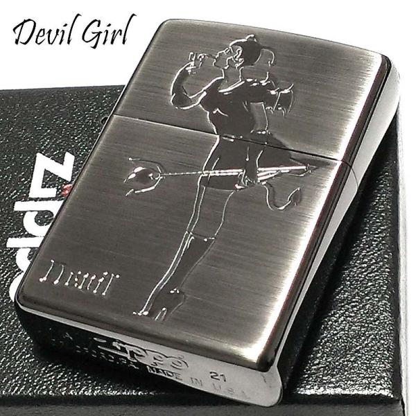 「ZIPPO ウィンディ デビルガール」ウィンディ（WINDY）はジッポーライターでお馴染みのキャラクターで、コレクターさん必見のZIPPOライターです。表面にはデビルに扮したウィンディが、裏面にはエンジェルとデビル両方に扮したウィンディが...