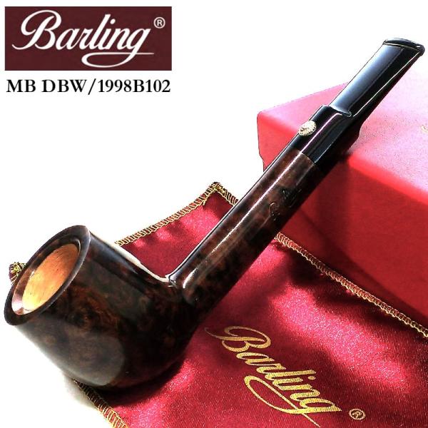 「Barling Pipes MB DBW 1814」バーリングパイプならではのスターリングシルバーのライオンが輝く高級パイプです。ボウルには天然木を使用しており、スムース仕上げでダークブラウンの美しい木目が落ち着きのある仕上がり。バーリン...