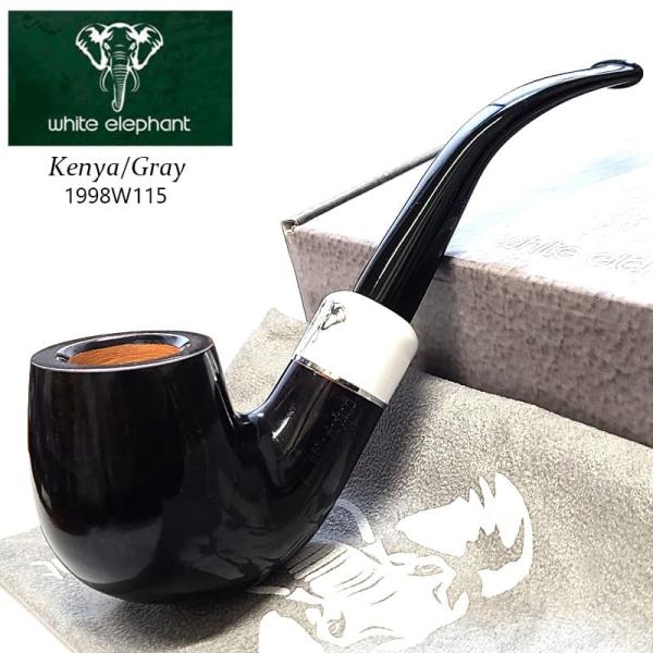 「white elephant WE ケニア グレイ 17 パイプ」大人の雰囲気を感じるホワイトエレファントのケニアパイプです。天然木を使用した高級感と落ち着きのある仕上がり。シェイプは、緩やかに逆台形を描くボウルが特徴的なスムース仕上げの...