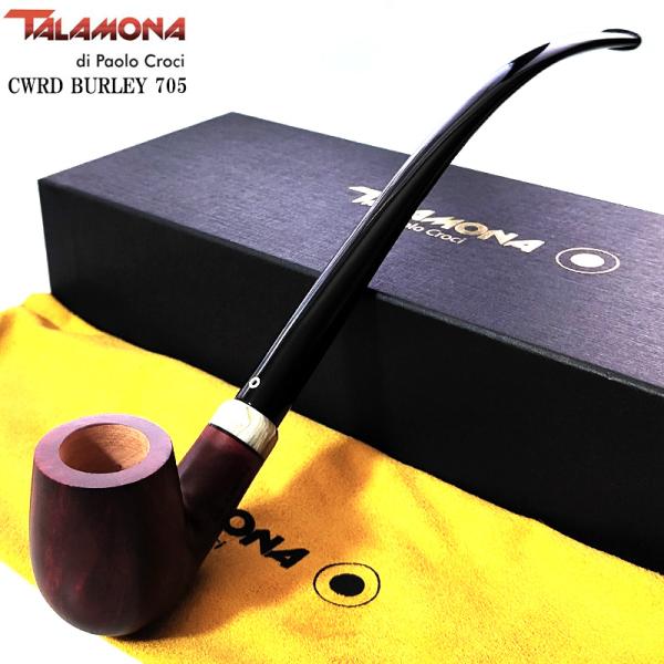 「TALAMONA Pipes CWRD BURLEY 705」「タラモナ パイプ」作家のパオロ・クロッシによるイタリア製ハンドメイドパイプです。ボウルには天然木を使用しており、スムース仕上げの木目が美しい仕上がり。ひたすら長い吸い口が特徴...