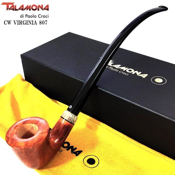 「TALAMONA Pipes CW VIRGINIA 807」「タラモナ パイプ」作家のパオロ・クロッシによるイタリア製ハンドメイドパイプです。ボウルには天然木を使用しており、スムース仕上げの木目が美しい仕上がり。ひたすら長い吸い口が特徴...