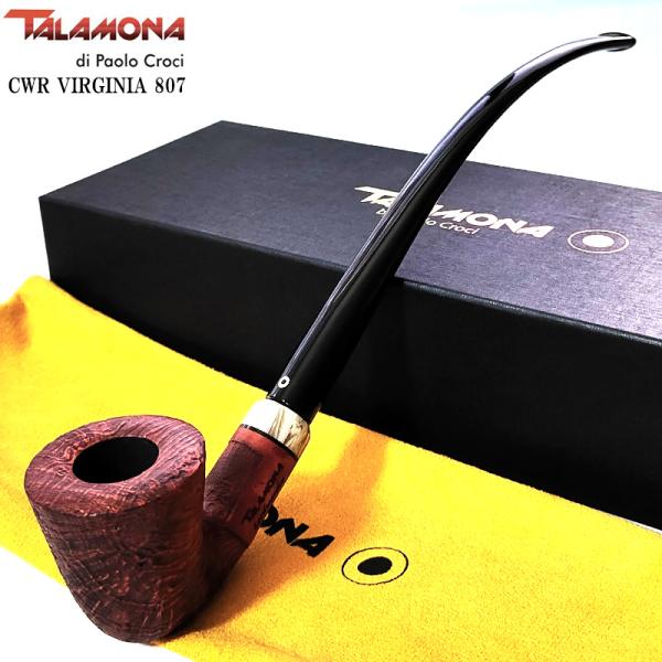 「TALAMONA Pipes CWR VIRGINIA 807」「タラモナ パイプ」作家のパオロ・クロッシによるイタリア製ハンドメイドパイプです。ボウルには天然木を使用しており、サンドブラスト仕上げの木目が味わい深い仕上がり。ひたすら長い...