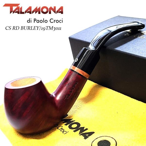「TALAMONA Pipes CS RD BURLEY 863」「タラモナ パイプ」作家のパオロ・クロッシによるイタリア製ハンドメイドパイプです。ボウルには天然木を使用しており、スムース仕上げの木目が美しい逸品。コリネーリオ・タラモナの再...