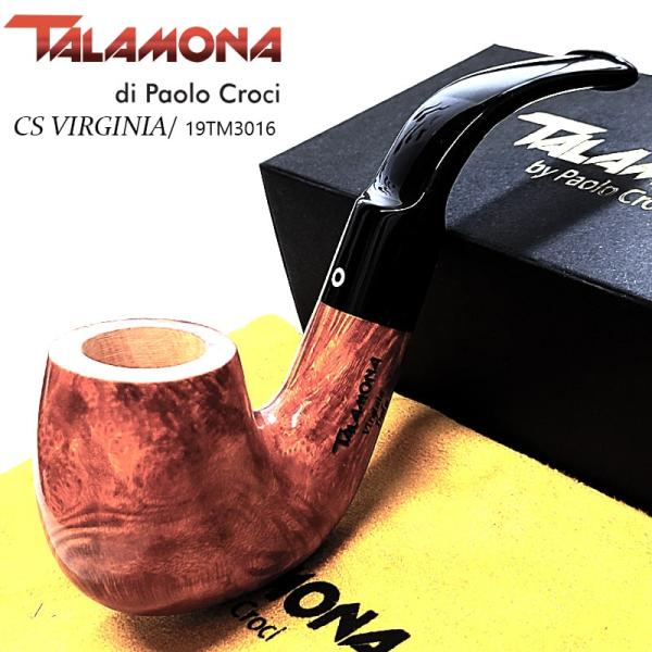 「TALAMONA Pipes CS VIRGINIA 901」「タラモナ パイプ」作家のパオロ・クロッシによるイタリア製ハンドメイドパイプです。ボウルには天然木を使用しており、スムース仕上げの鮮やかな木目が美しい逸品。コリネーリオ・タラモ...