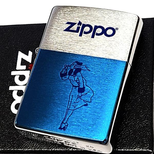 「Blue Windy ZIPPO」古くから多くのZIPPOファンに愛され続けるレトロモチーフ「ウィンディ」をデザインしたジッポーライターです。シンプルなシルバーボディに鮮やかなブルーを組み合わせた、印象的なツートンデザイン。シルバーの落ち...