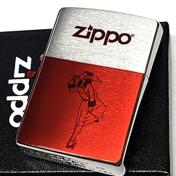 「Red Windy ZIPPO」古くから多くのZIPPOファンに愛され続けるレトロモチーフ「ウィンディ」をデザインしたジッポーライターです。シンプルなシルバーボディに鮮やかなレッドを組み合わせた、印象的なツートンデザイン。シルバーの落ち着...