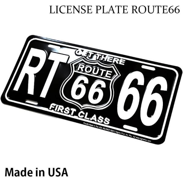 「ライセンスプレート ROUTE66」アメリカンロードの象徴「ROUTE 66」をモチーフにした、かっこいいライセンスプレートです！ロゴ部分はエンボス加工が施されており立体的に見えるおしゃれな仕上がり。アルミ製なので錆ず、また軽いので飾りや...