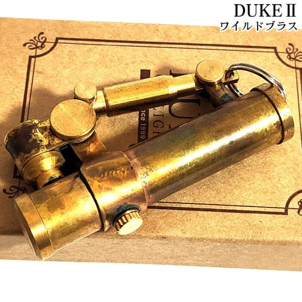 「DUKE2 ワイルドブラス」1999年に誕生したデュークオイルライターが今季リニューアル！今も愛される洗練されたデザインが魅力。あえて使い込んだようなワイルドブラス加工が渋い仕上がりで非常にお洒落です。ユーズド仕上げは商品一つ一つ異なりま...