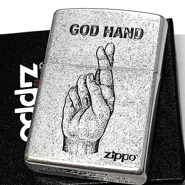 「GOD HAND ZIPPO」ニッケルバレルで仕上げた本体にゴッドハンドがデザインされたユニークなジッポライターです！『ゴッドハンド』とは、優れた手技を持つ人やその腕前を褒める言葉です。?ハンドサインとGOD HANDの文字がインパクトの...